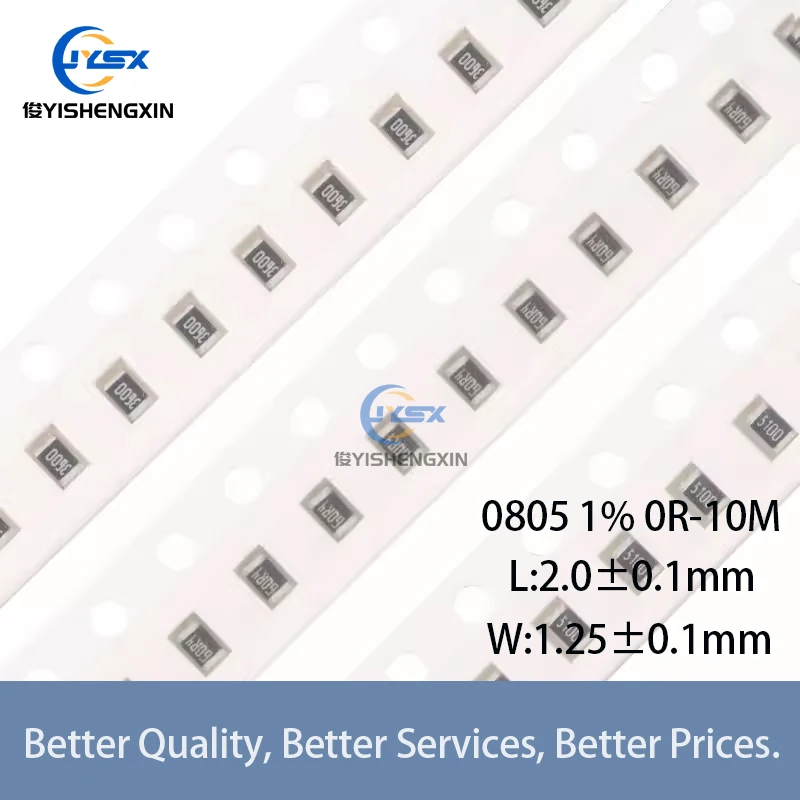 SMD резистор 0R~10M 1/8W 0,1 1 10 100 150 220 330 Ом 1K 2,2K 4,7K 10K ...