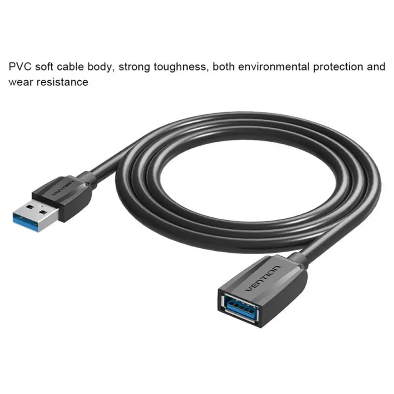 Удлинитель USB 3,0, черный | AliExpress