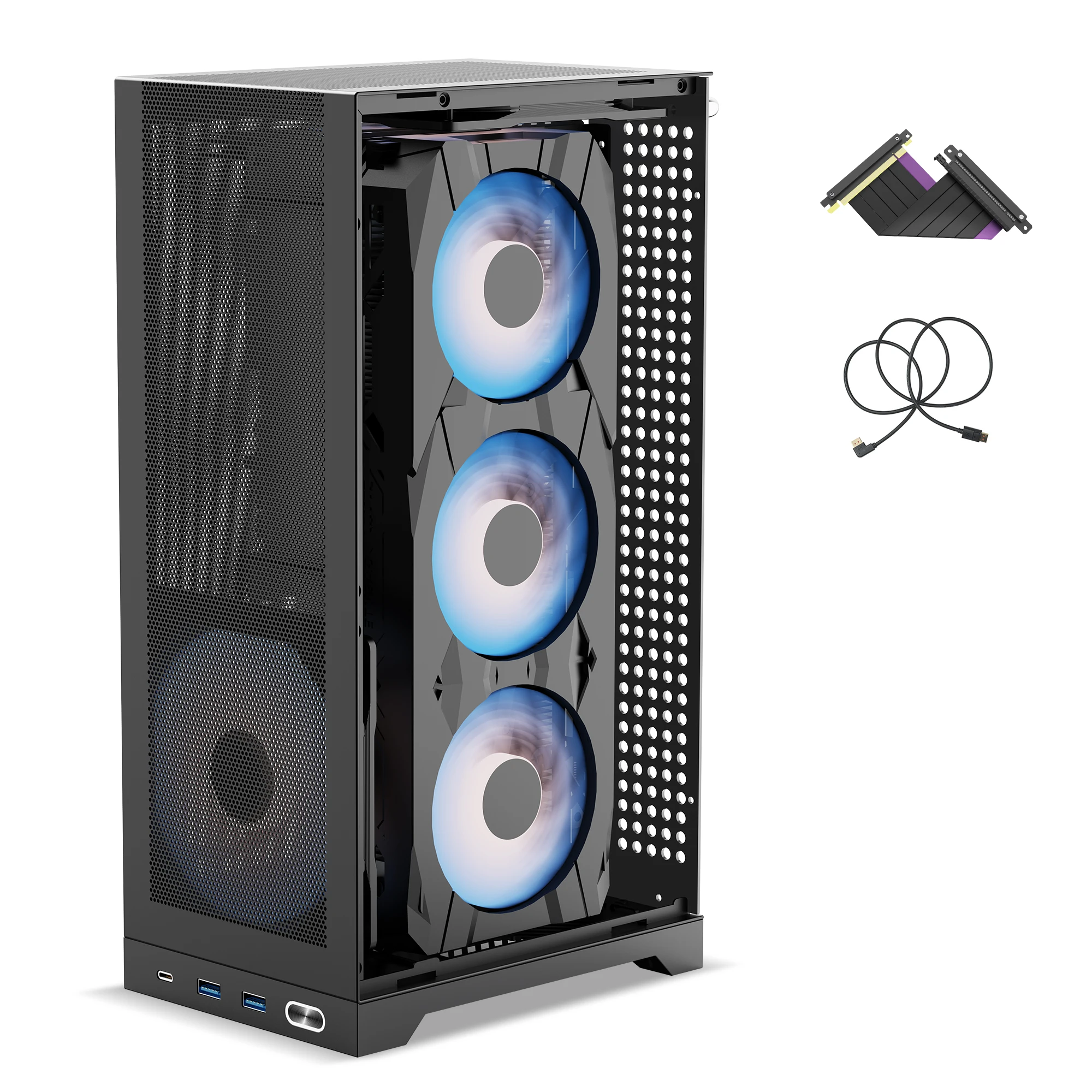 ShinySnake L300 Mesh ITX Case: 8.5L, 325mm GPU, SFX/SFX-L, PCIe 3.0 ...