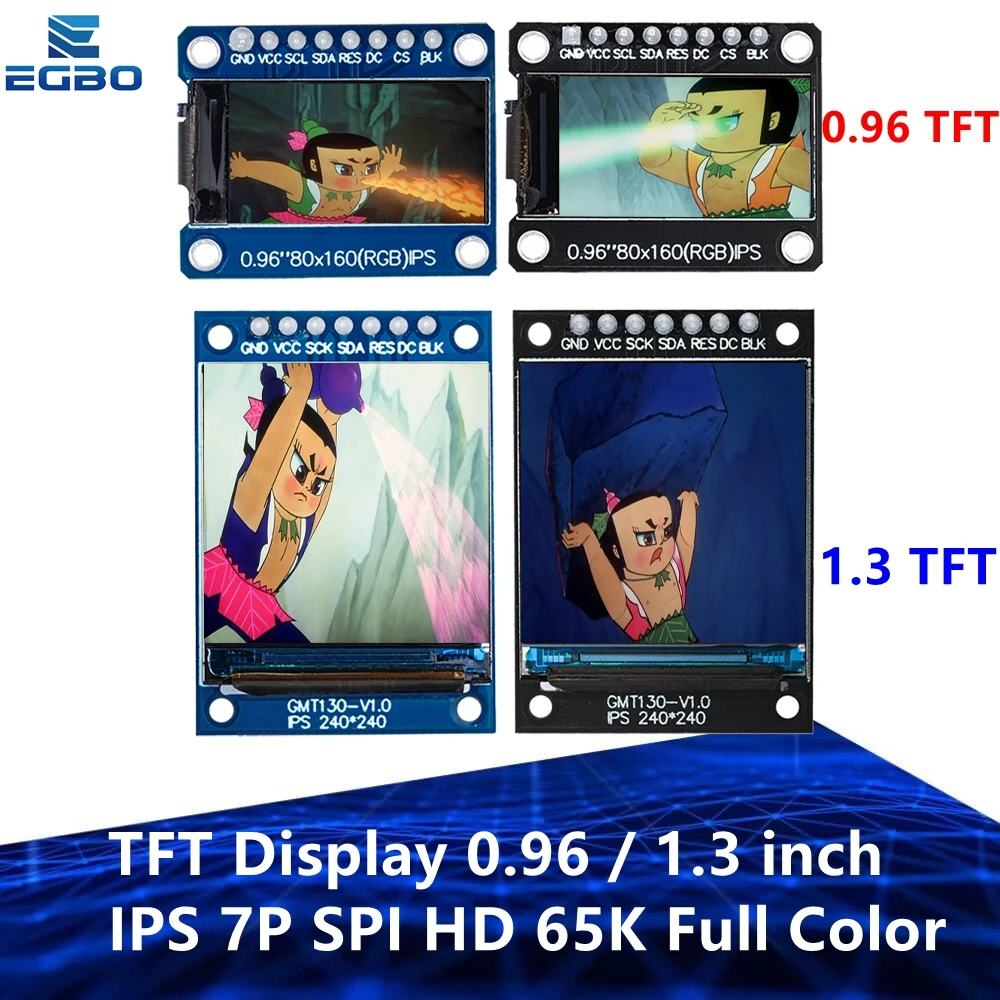 TFT-дисплей 0,96 дюйма IPS 80x160 Baishundianzi | AliExpress