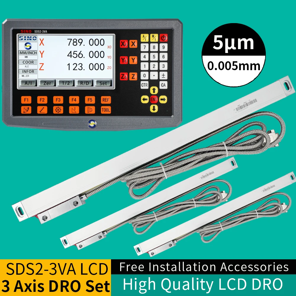 3-осевой ЖК-дисплей DRO SDS2-3VA с линейными шкалaми 0-1000 мм | AliExpress
