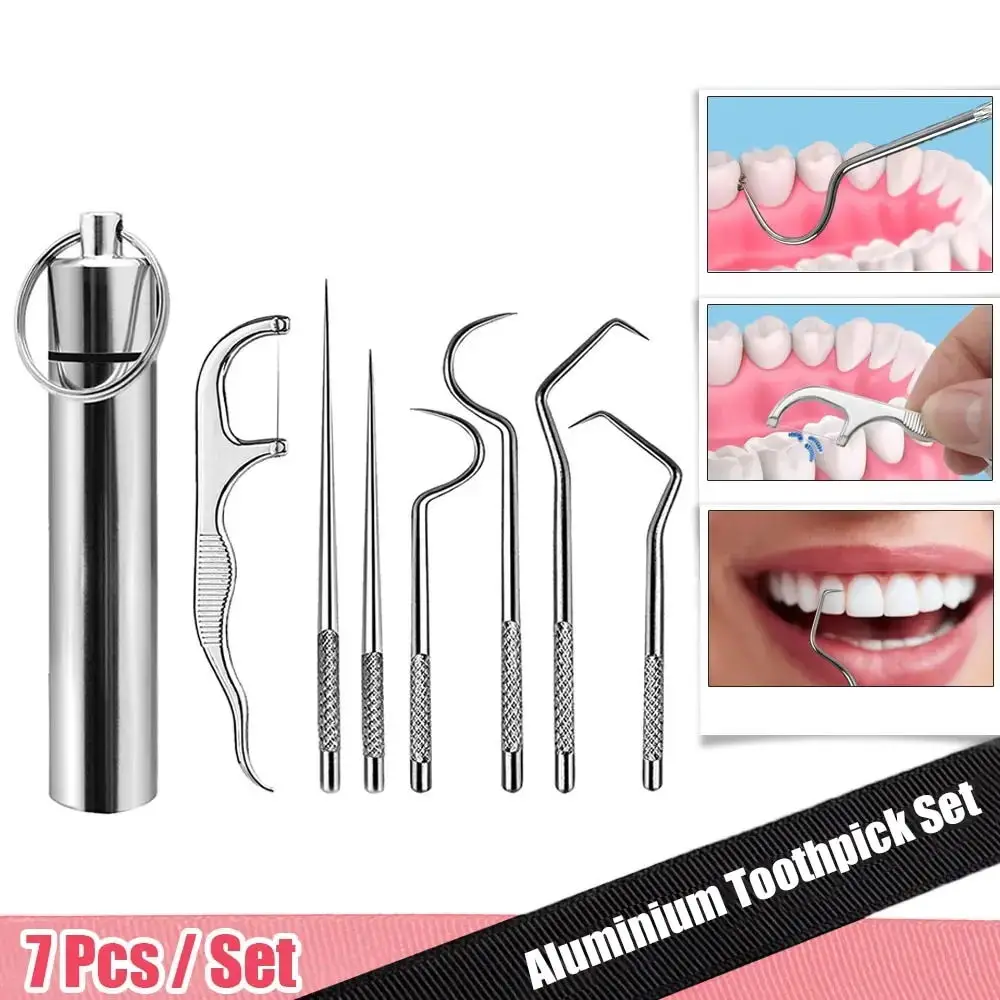 7 шт., металлический Флоссер из нержавеющей стали | AliExpress