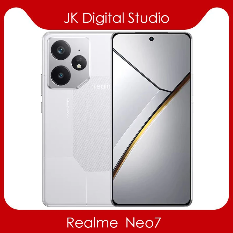 Разблокированный сотовый телефон Realme Neo7 5G Размер 9300+ 5G 6,78 дюйма 120 Гц 80 Вт Быстрая ...