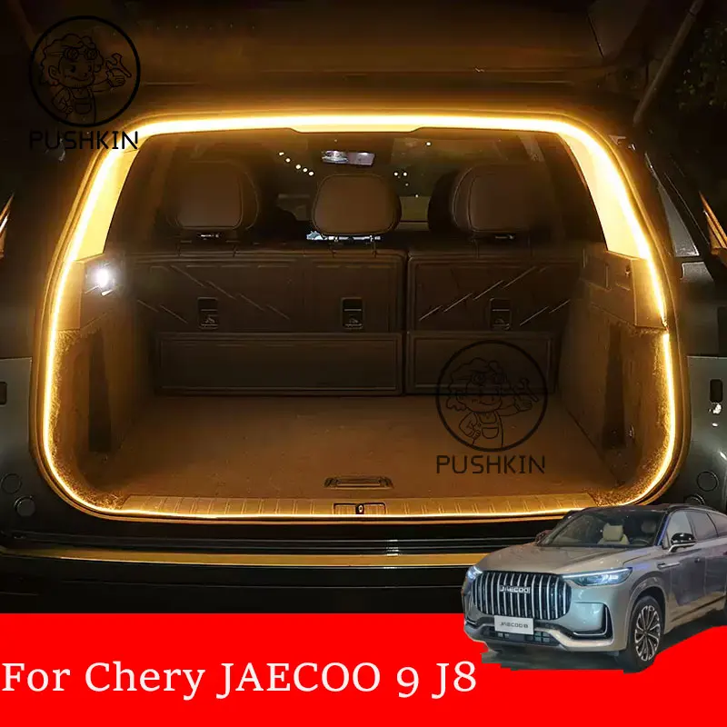 For JAECOO J8 J9 2024 2025 2026 Rear Trunk LED Light Bar Strips Trunk ...