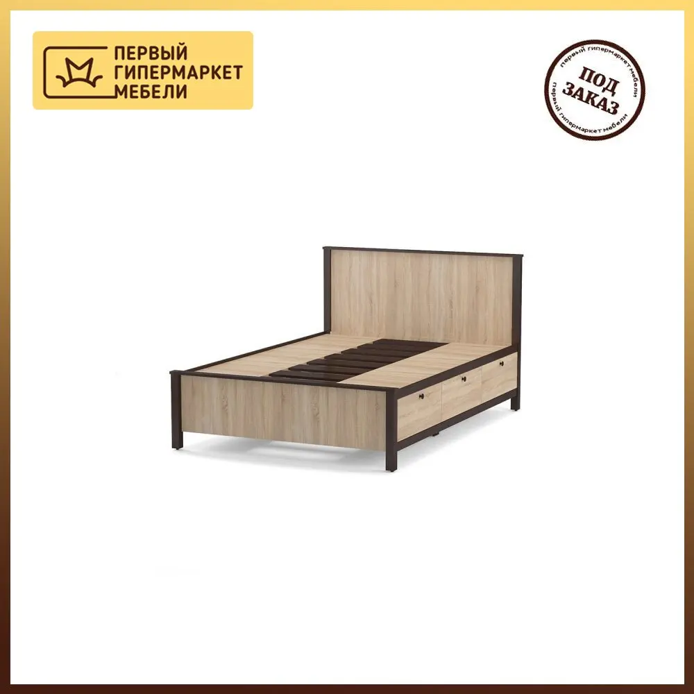 Кровать лдсп 1400х2000 мм - 86 фото