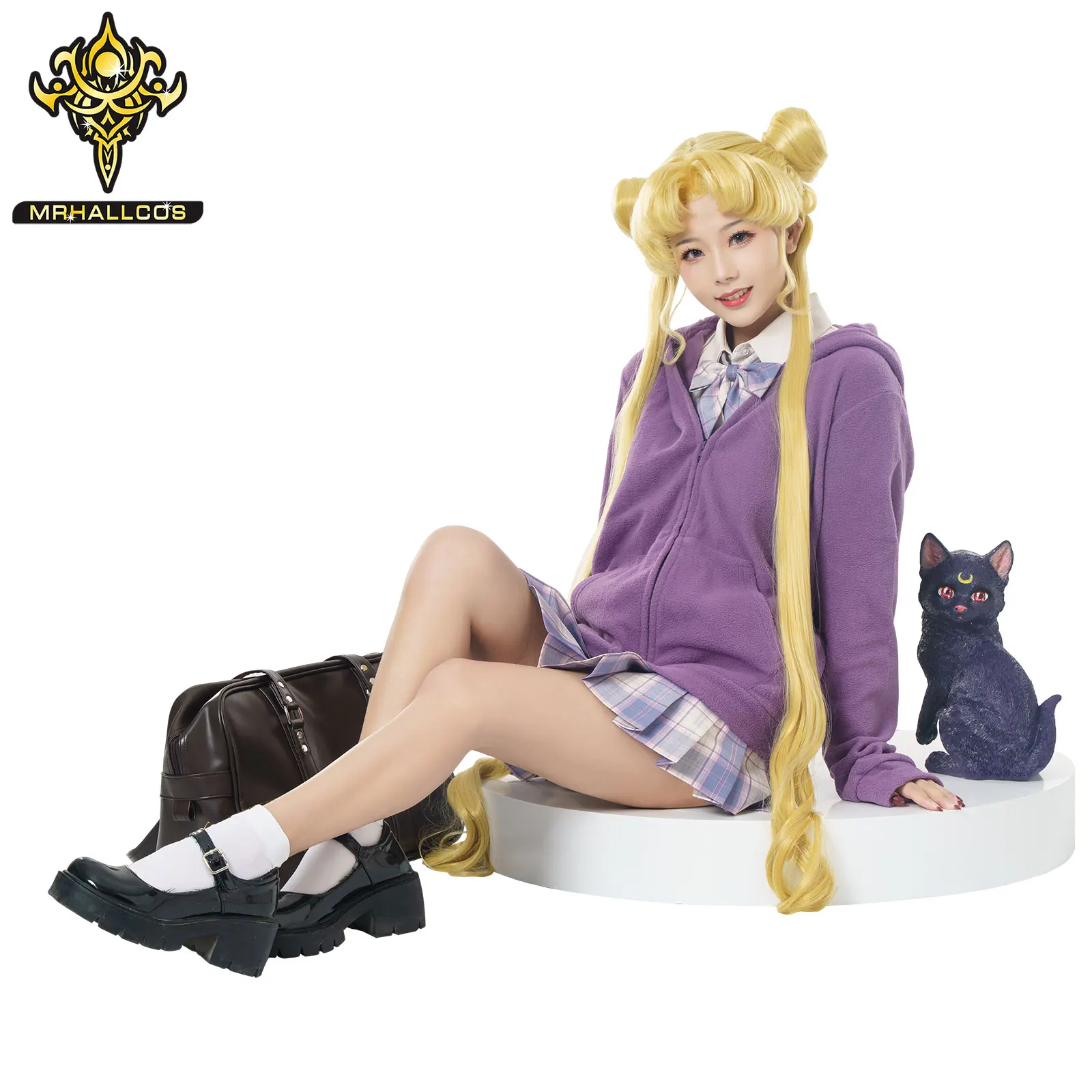 Куртка MRHALLCOS аниме косплей Сейлор Мун Черная Кошка Луна костюм ...