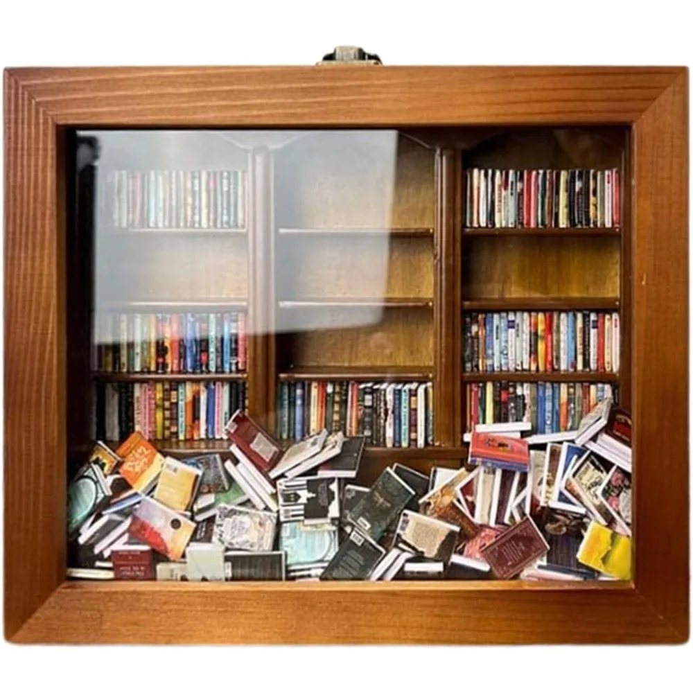 Miniature Bookshelves Handmade Small Bookshelf Crafts Provide Unique ...