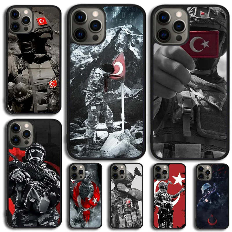 Turkey Flag Soldier Phone Case Cover For Samsung Galaxy S10 S22 S23 S24 ...
