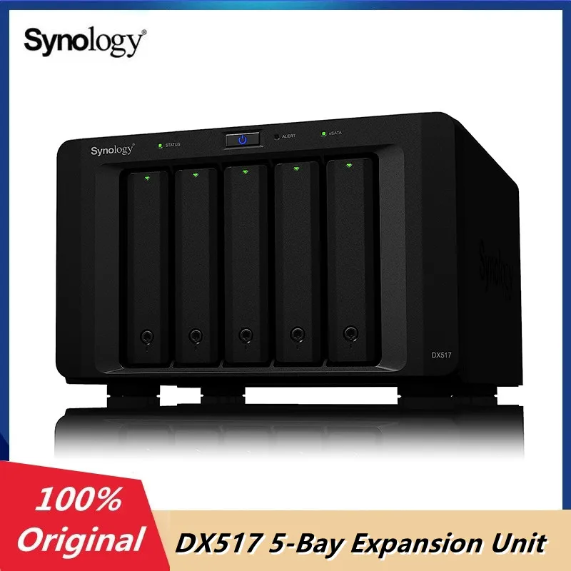 5-секционный блок расширения Synology DX517 NAS DiskStation Drive Корпус eSATA Главный интерфейс ...