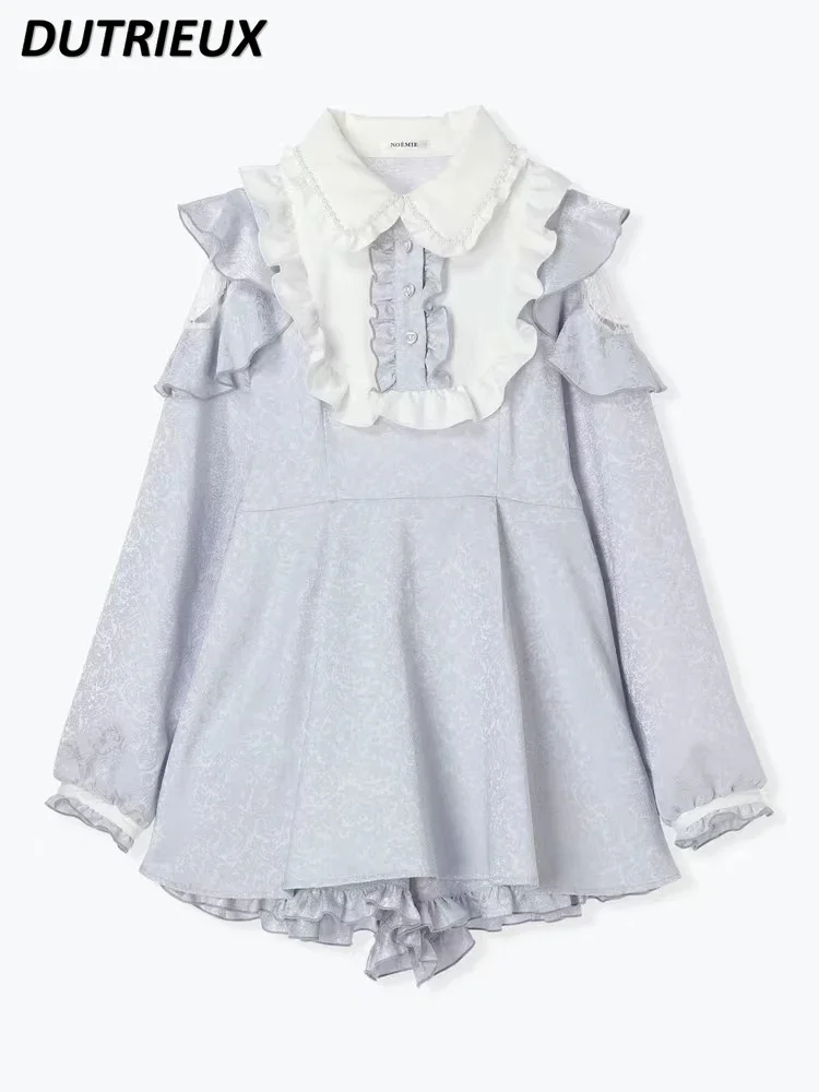 Милый жаккардовый костюм в японском стиле Mine Pearl с кружевной ...