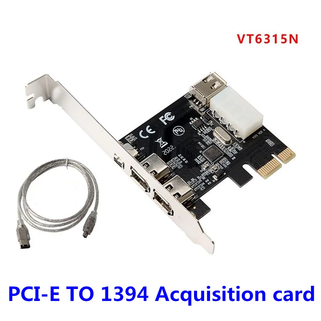 FOVORE PCI-e 1X IEEE 1394A 4-портовый Firewire адаптер | AliExpress