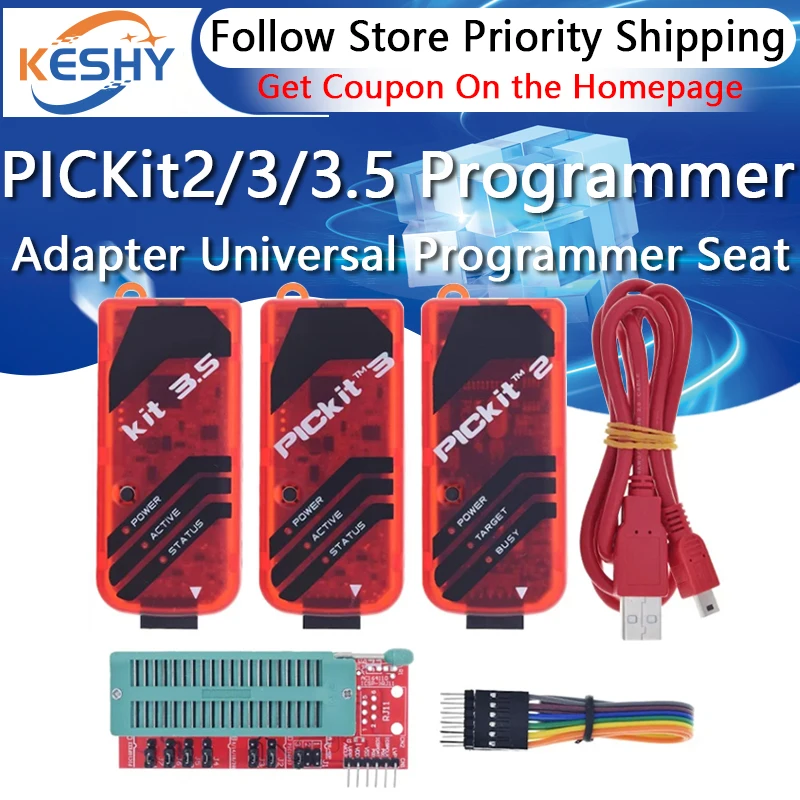 Программатор PICKit2 PICKIT3 PICKit3.5 + PIC ICD2 PICKit 2 PICKIT 3 PICKIT 3,5 Адаптер для ...