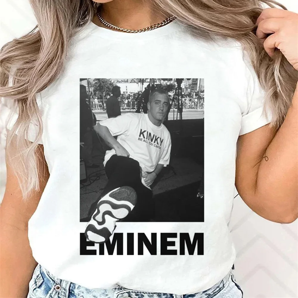 Eminem shirt female Vintage Y2k graphic anime Psychedelic 80s top tees ...