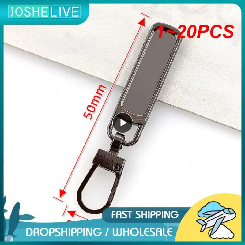 1~20PCS Detachable Metal Zipper Pullers Zipper Pull Tab for Sewing Bags ...