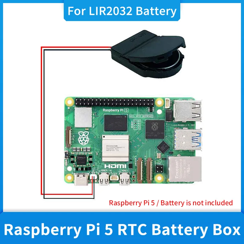 RTC Battery Box для Raspberry Pi 5 | AliExpress