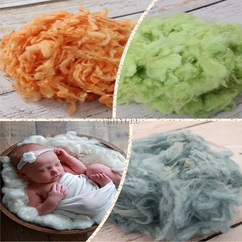 NEW 100g Newborn Photography Props Stuffer Wool Blanket For Baby Photo ...