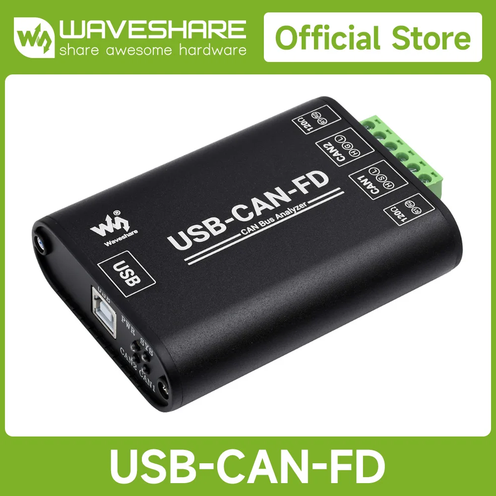 Waveshare USB-CAN-FD Анализатор данных шины CAN/CAN FD | AliExpress