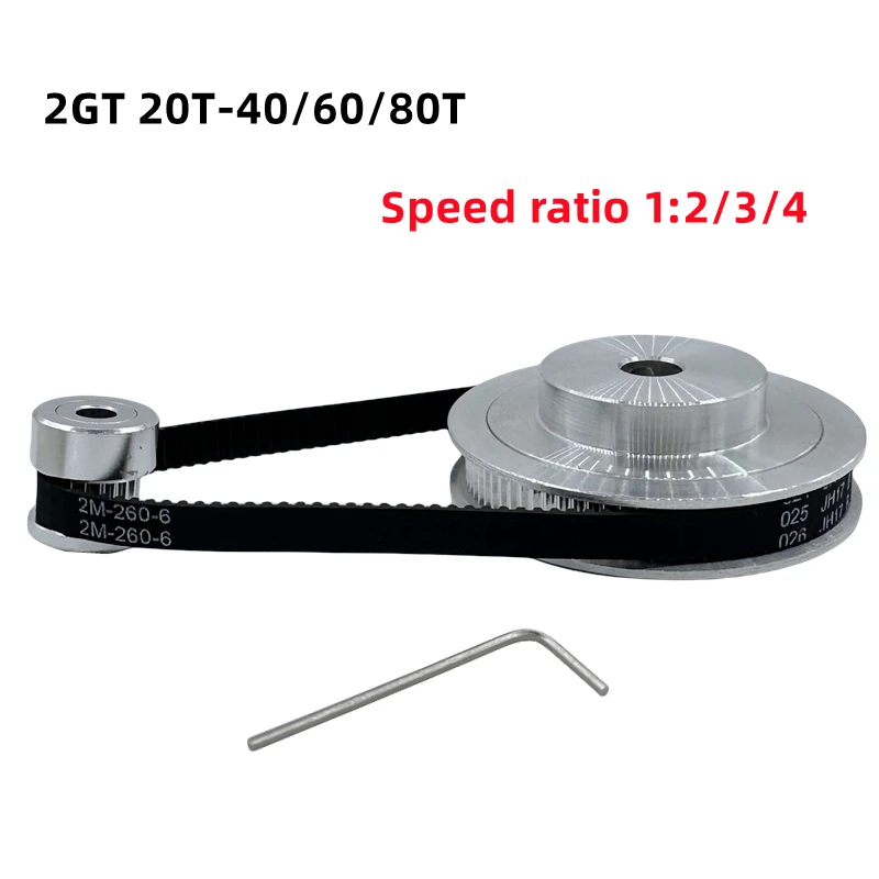 Шкив ремня ГРМ GT2, 20 зубов, 2GT, 40T, 60T, 80 зубов, диаметр 5/8 мм ...
