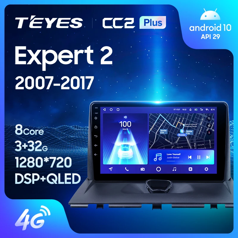TEYES Тиайс CC2 Plus Штатная магнитола For Пежо Эксперт G9 For Peugeot ...