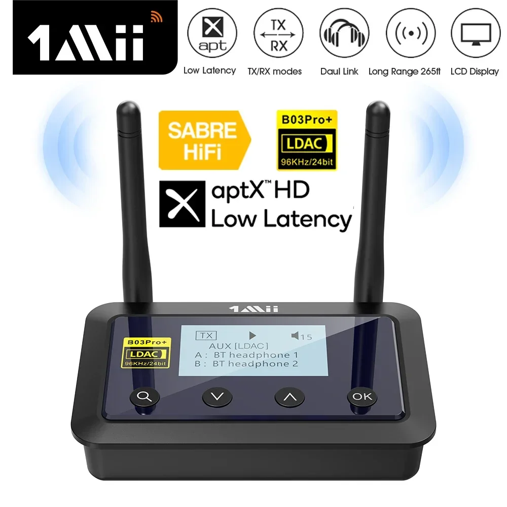 Адаптер HiFi LDAC с Bluetooth 5,0, AptX LL, HD, CSR8675, для телевизора ...
