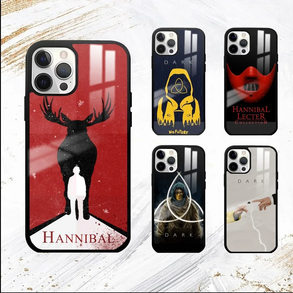 D-dark TV Phone Case For iPhone 16 15 14 13 12 11 Pro Max Plus Mini PC ...