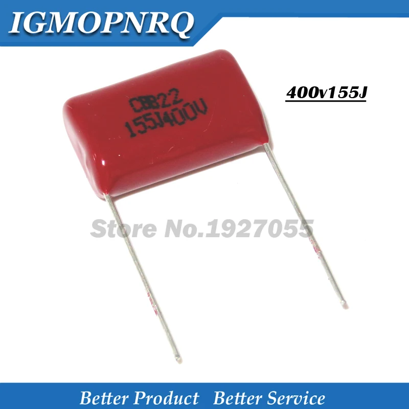 10 шт./партия 400V155J 1,5 мкФ шаг 20 мм 400 В 155 1500nf CBB ...