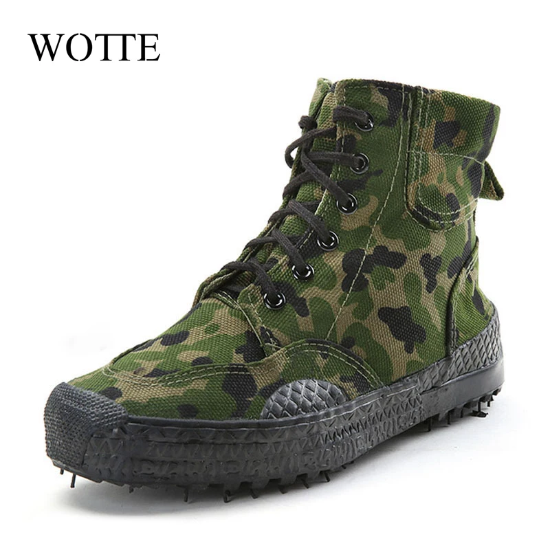 Мужские парусиновые ботинки vomte, высокие ботильоны, военные ...