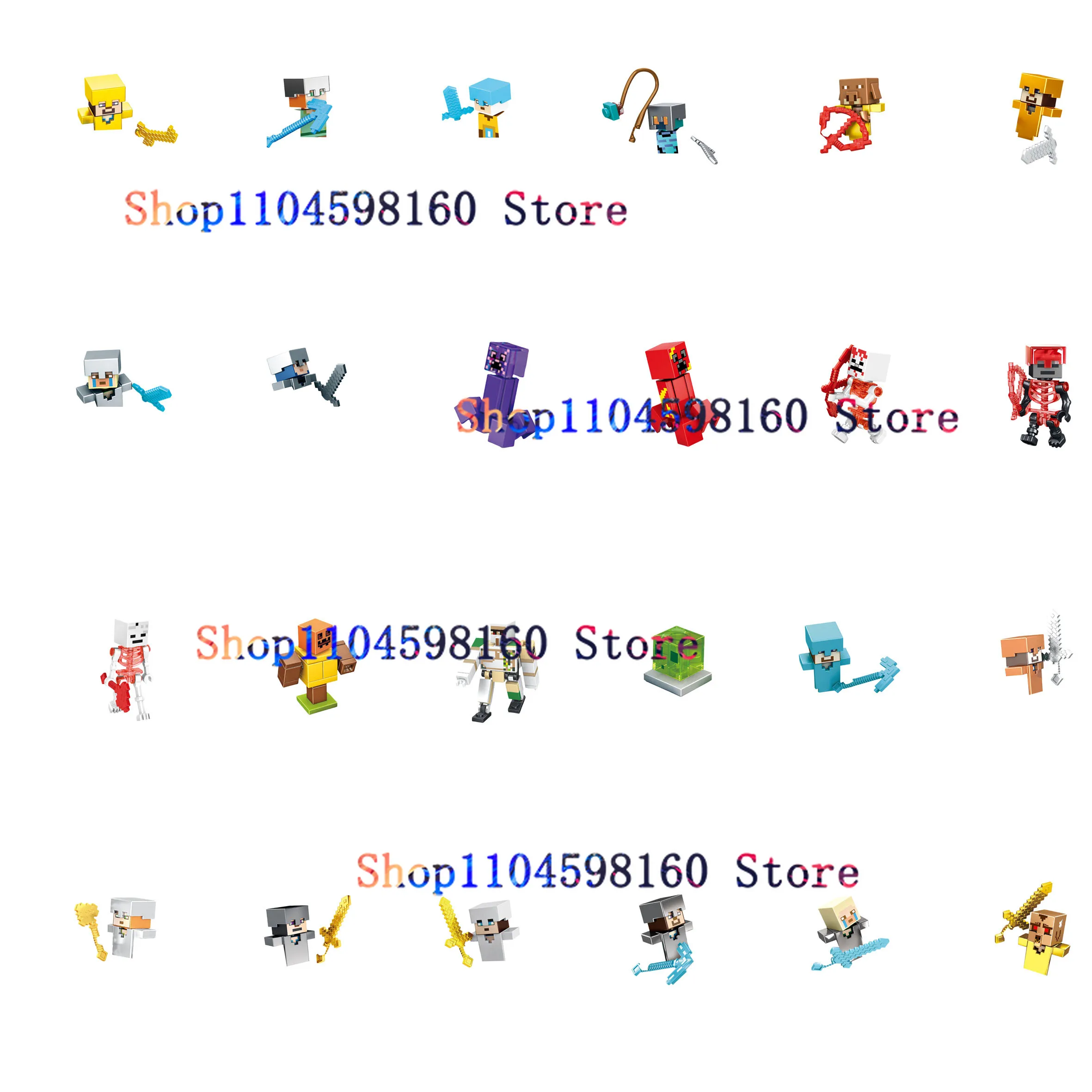 Пластиковые строительные блоки Minecraft | AliExpress