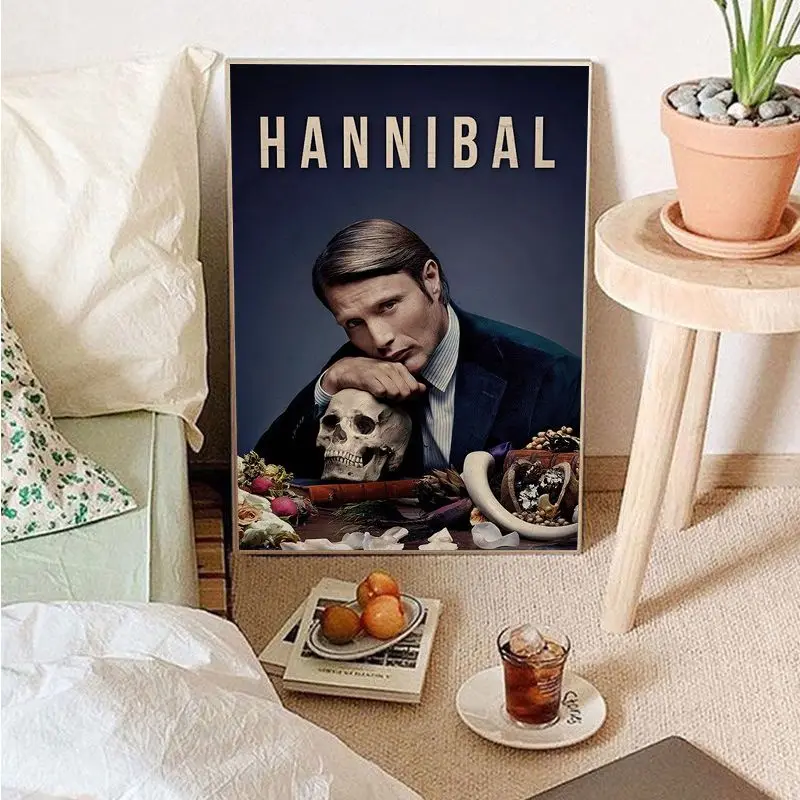Hot TV series movie Hannibal Anime Posters Kraft Paper Sticker Home Bar ...