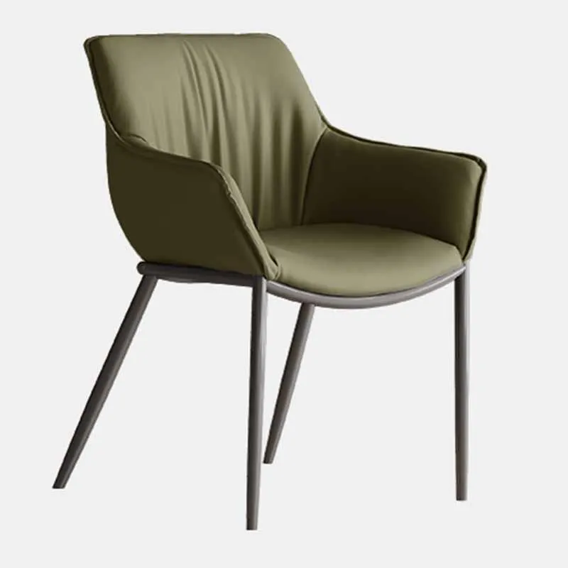 Comfortable Patio Dining Chairs Metal Legs Leather Italian Designer ...
