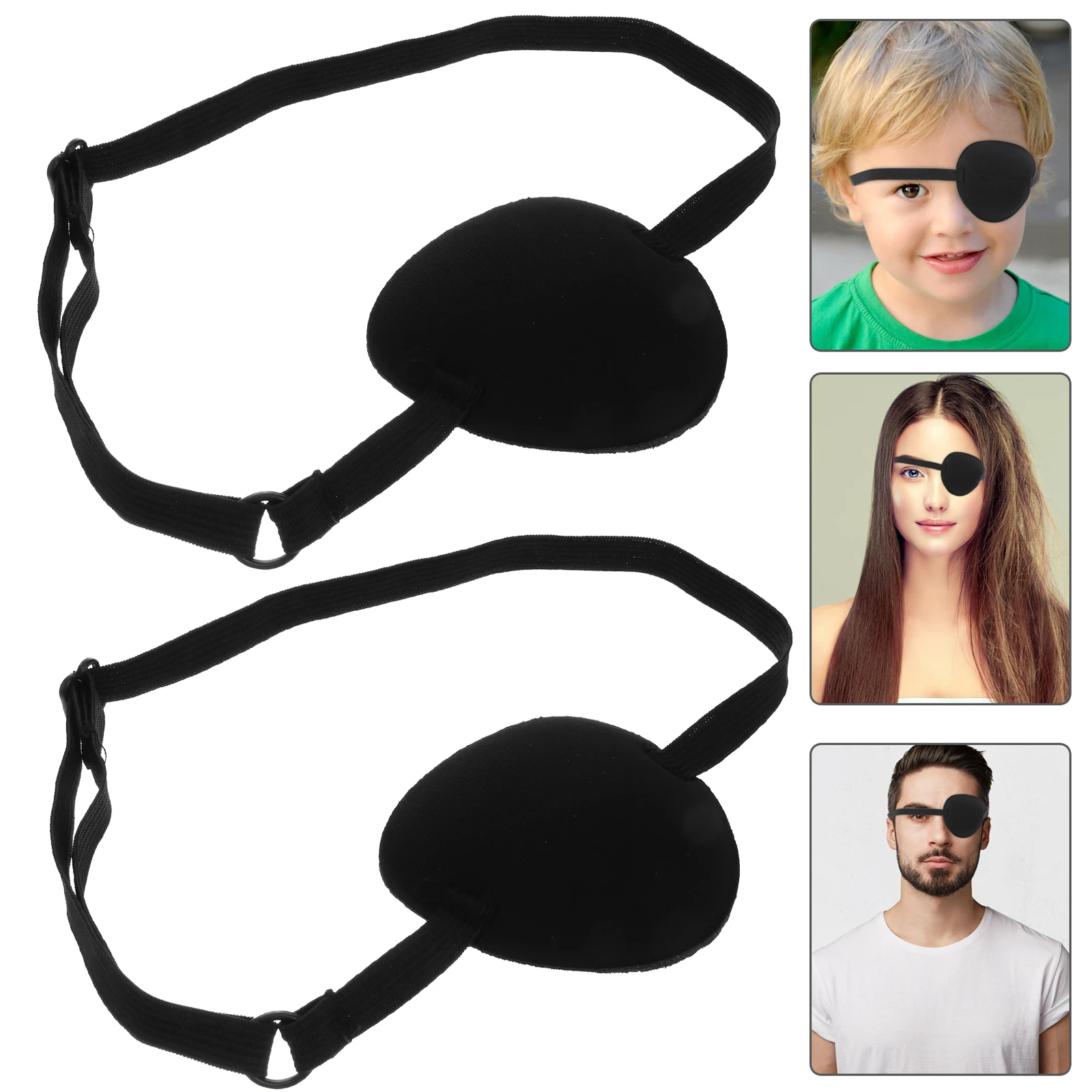 10PCS Eye Amblyopia Eye Cover Black Adjustable Eye Patch Amblyopia Eye ...