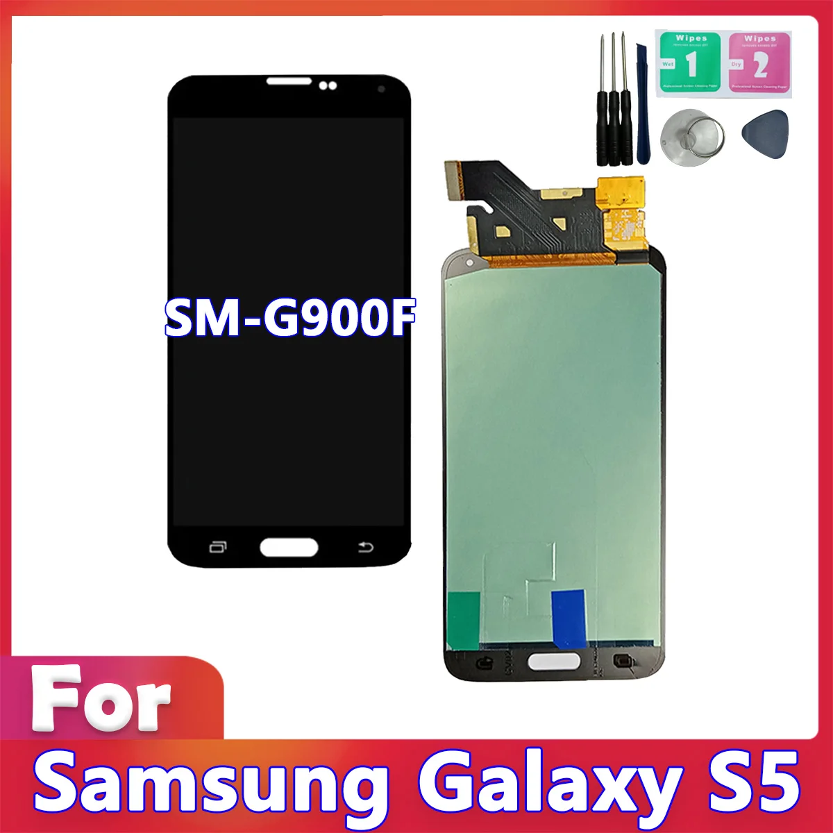 5,1 'AMOLED для samsung S5 G900 G900F G900H ЖК-дисплей сенсорный экран ...