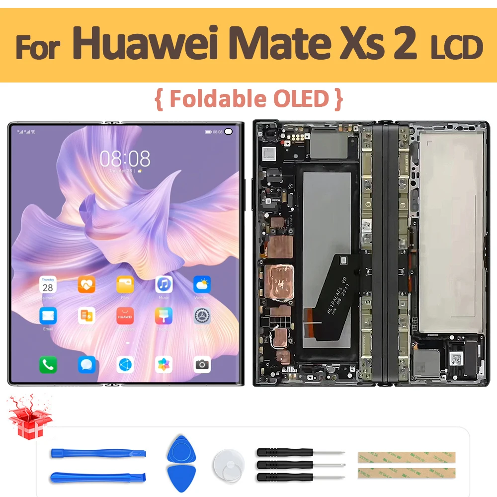 7,8-дюймовый оригинальный складной OLED-дисплей для Huawei Mate Xs 2, ЖК-дисплей, сенсорный ...