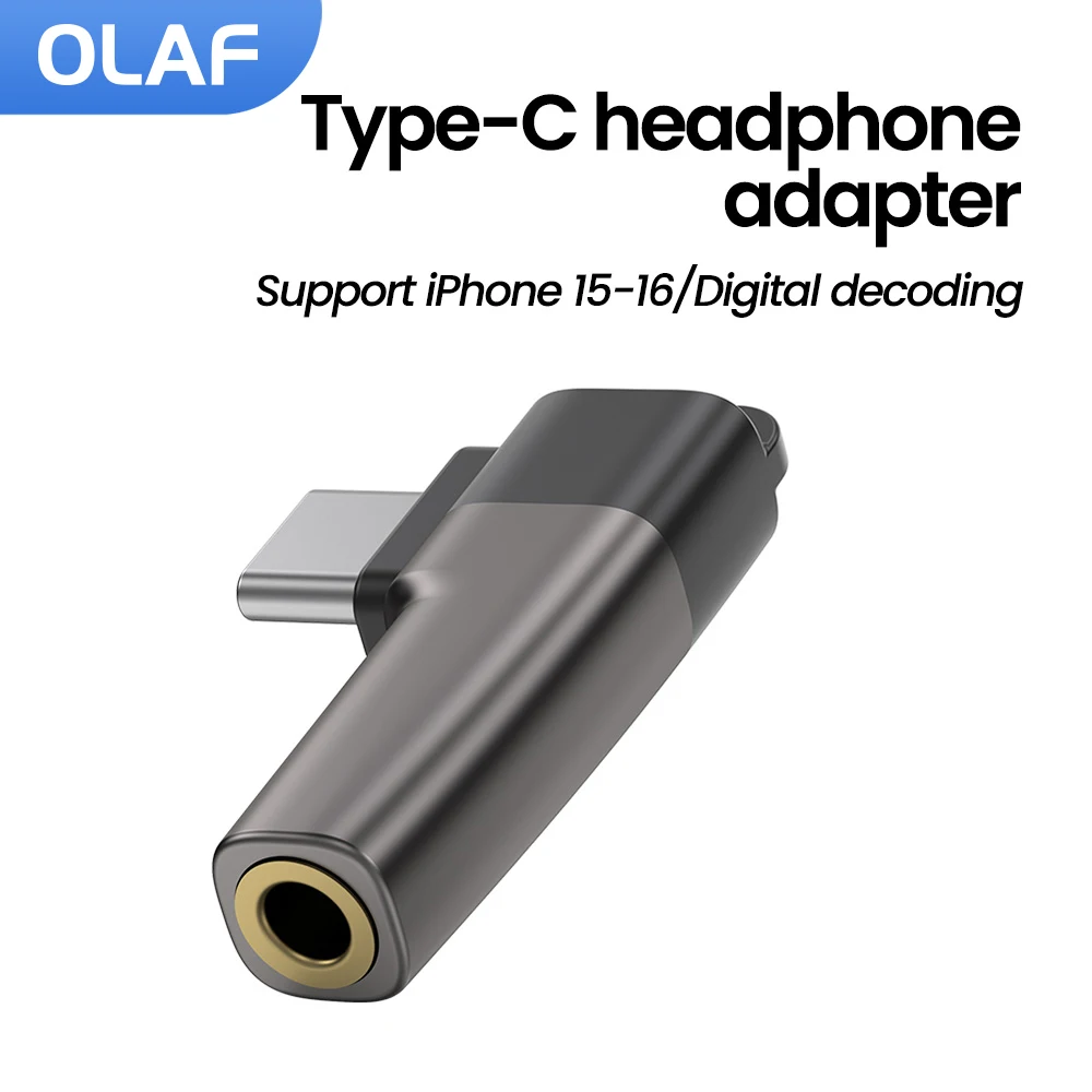 Olaf Type C на 3,5 мм, мини-цифровой адаптер для наушников USB C на 3 ...