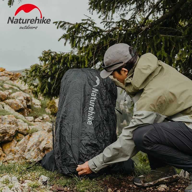 Водонепроницаемый светоотражающий рюкзак Naturehike, чехол от дождя для ...