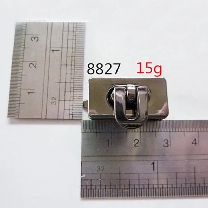 20pcs Gunmetal rectangular turnlock,alloy twist lock metal DIY bag ...