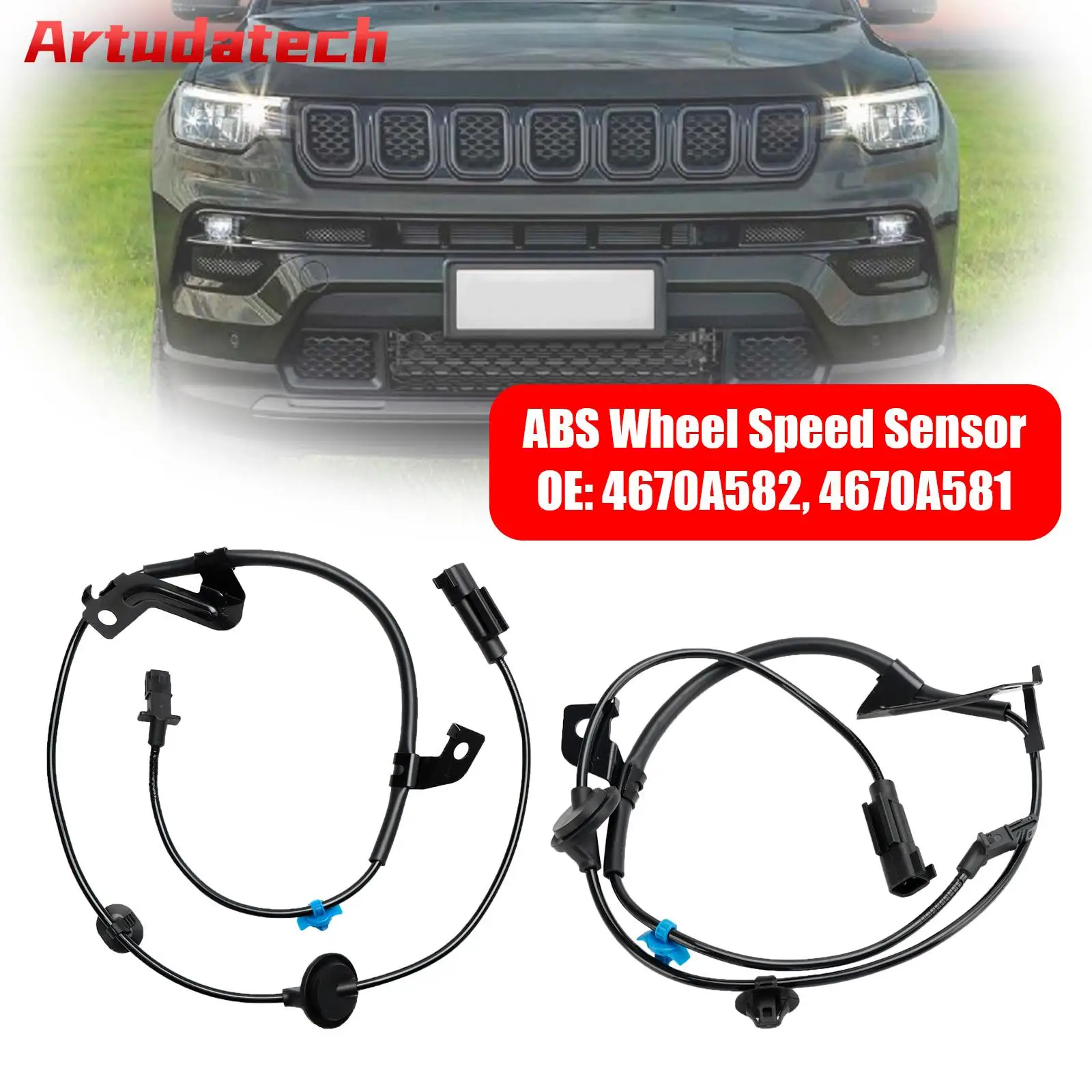 Задний левый/правый датчик скорости колеса Artudatech ABS для Jeep ...