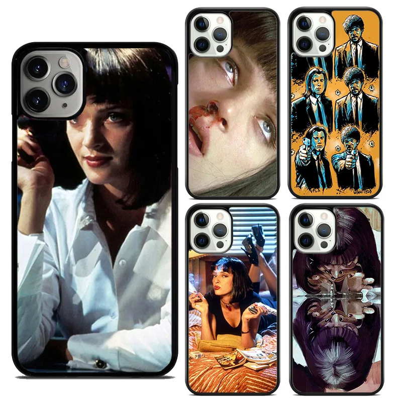 Pulp Fiction Movie Poster Mobile Celular Phone Cases for iPhone 16 15 ...