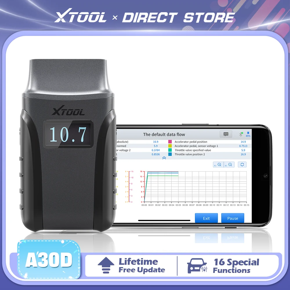 XTOOL Anyscan A30D Беспроводные полносистемные диагностические ...