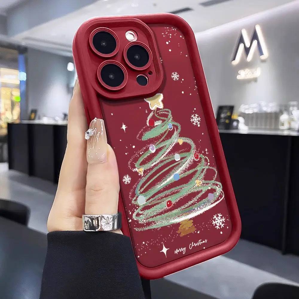 Чехол для телефона iPhone 15 Pro Max, крутая Рождественская елка ...