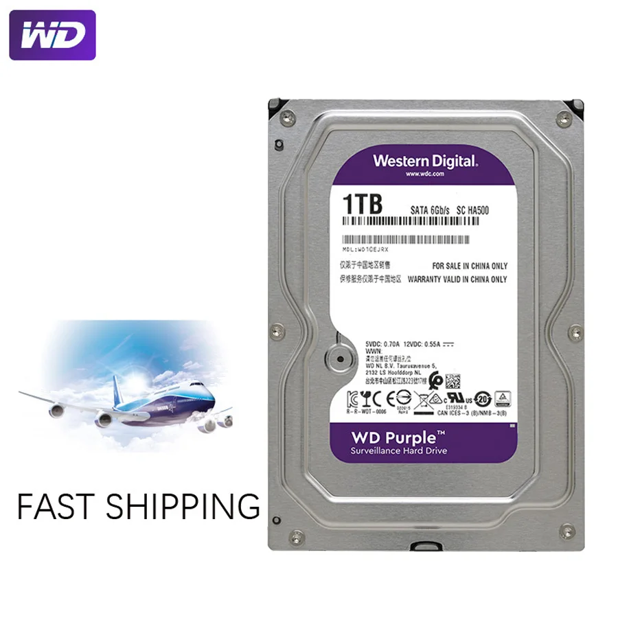 WD PURPLE Наблюдение 1 ТБ 2 ТБ 3 ТБ 4 ТБ Жесткий диск Система ...