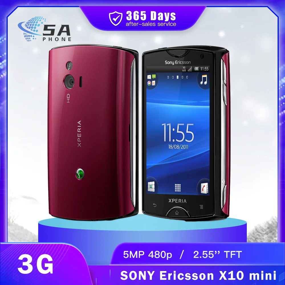 Смартфон Sony Ericsson Xperia X10 mini, 512/512МБ, global, Б/у | AliExpress