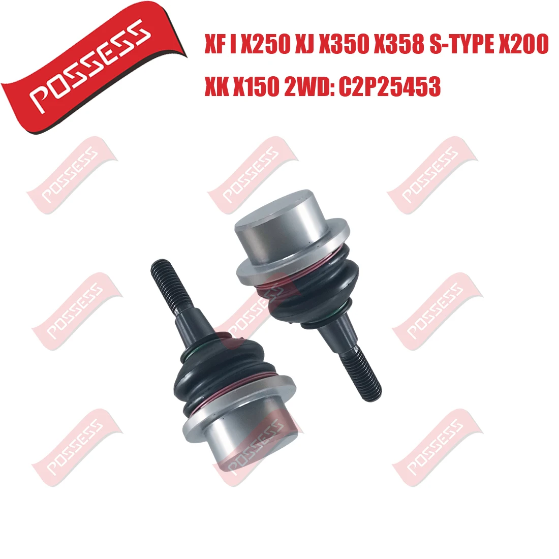 Пара передних нижних рычагов управления подвеской, шаровой шарнир для Jaguar XF X250 XJ X350 ...