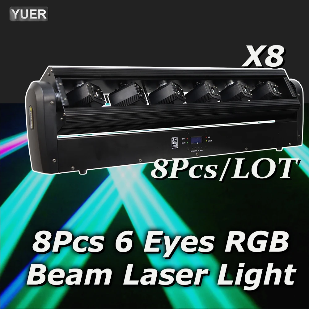 DJ Laser 6 Eyes Bar Light RGB 6X500mW YUER | AliExpress