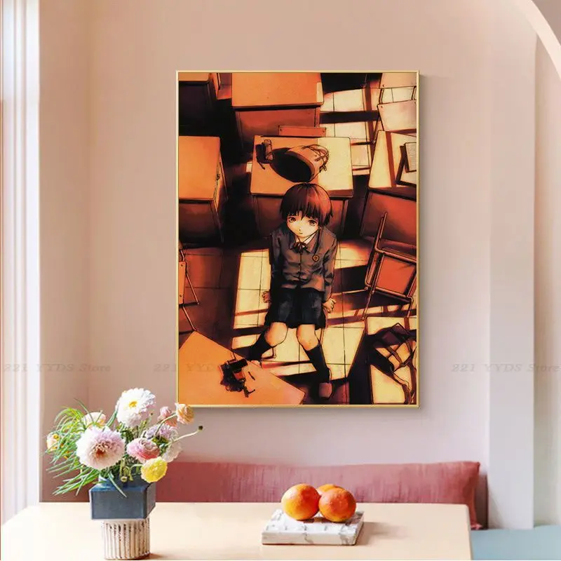 Serial Experiments Lain Classic Anime Poster Kraft Paper Vintage Poster ...