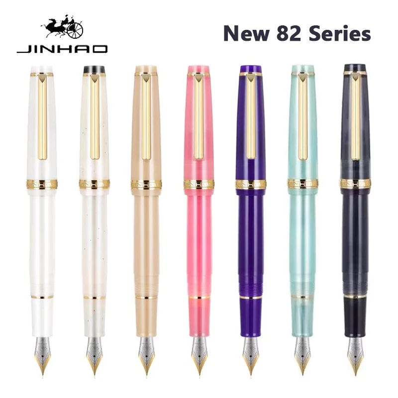 Перьевая ручка Jinhao 82, Новая цветная акриловая Роскошная чернильная ...
