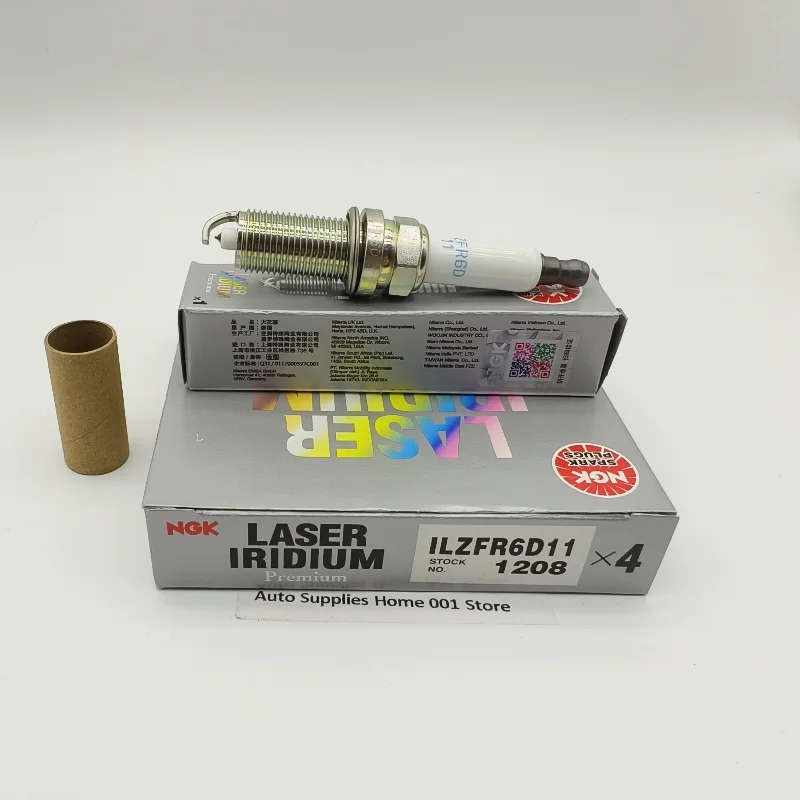 4/6 шт. NGK ILZFR6D11 1208 Совершенно новые лазерные иридиевые платиновые свечи зажигания для ...