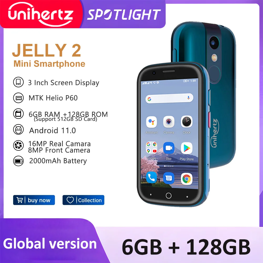 Смартфон unihertz jelly 2, 2/128ГБ, global | AliExpress