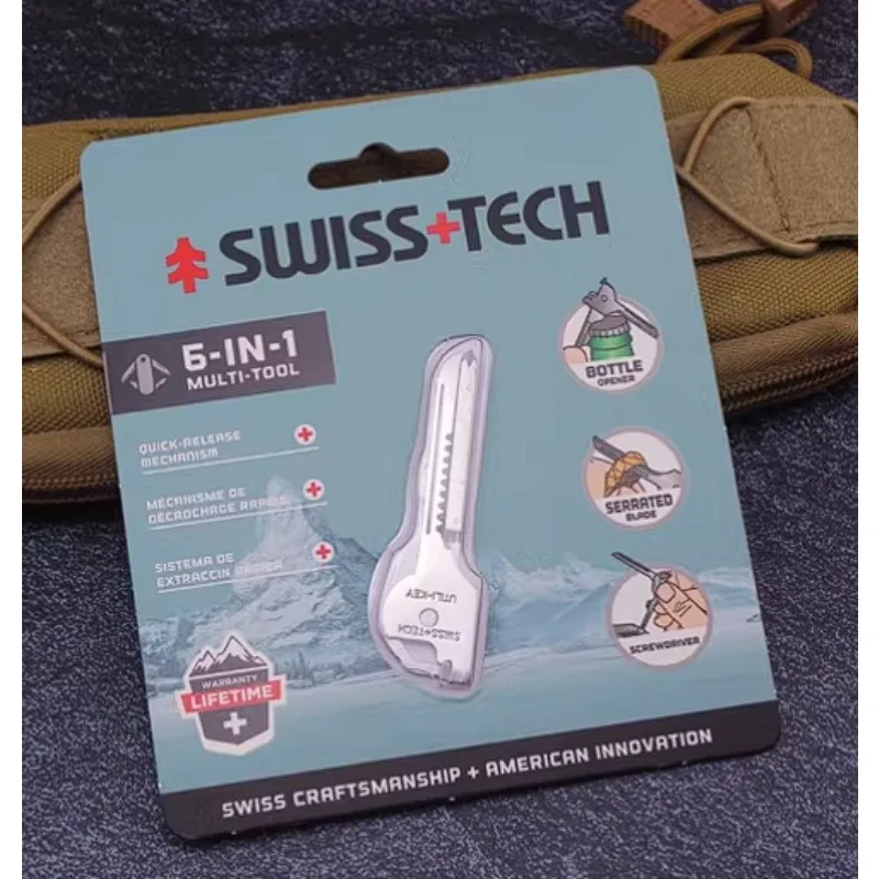 SWISS+TECH-6in1 UTILI-KEY Многофункциональный инструмент | AliExpress