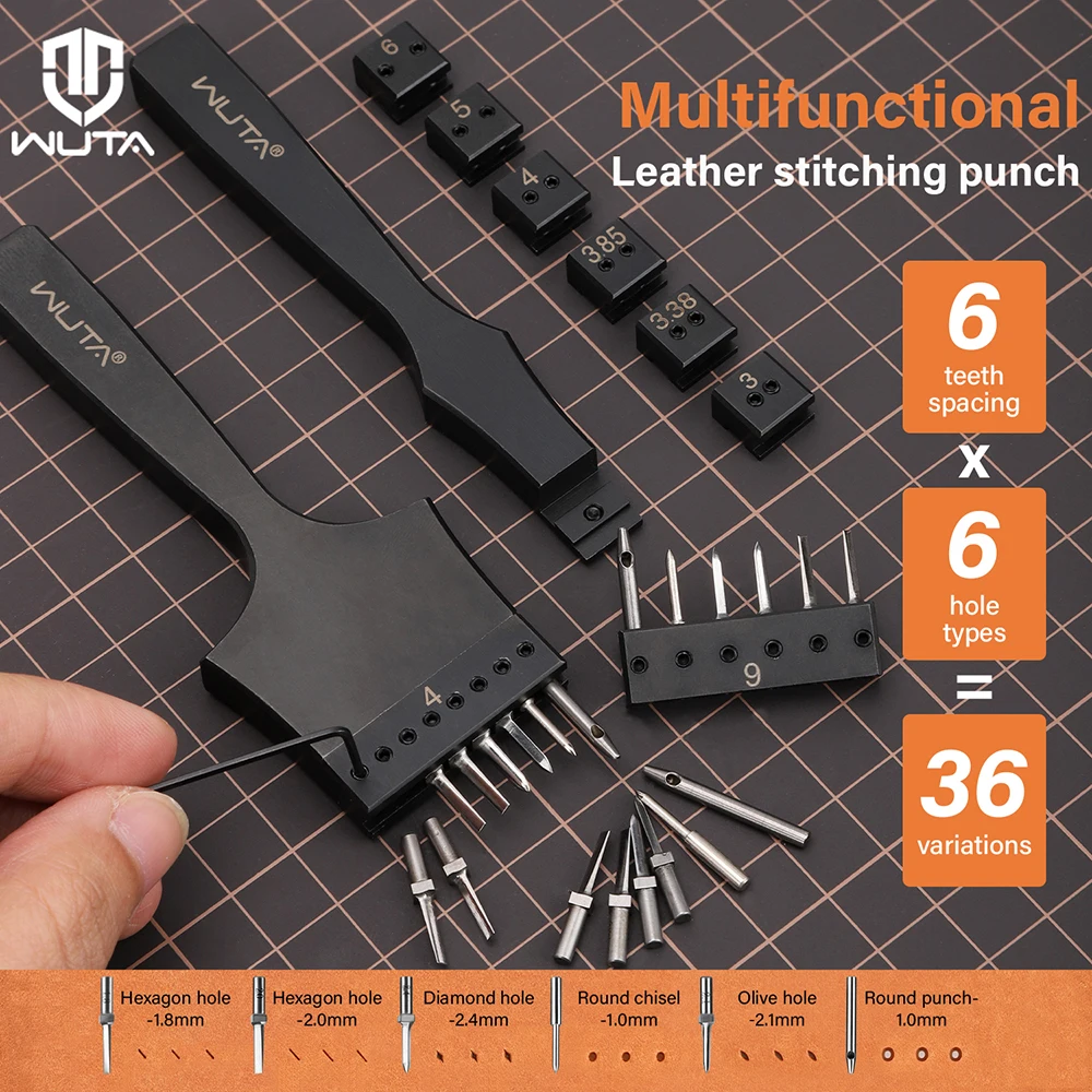 WUTA Многофункциональный дырокол для кожи | AliExpress